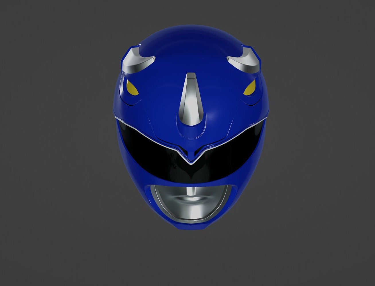MMPR Blue Ranger Helmet 3D STL File. not Actual Helmet. Read ...