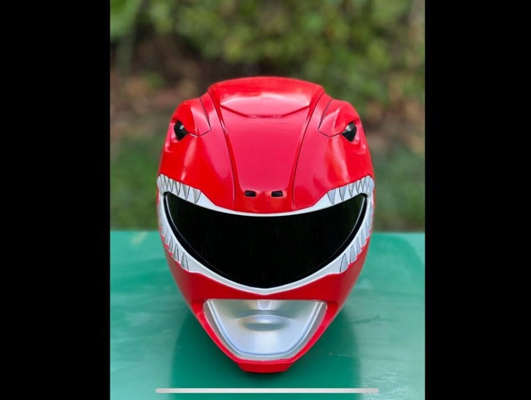Mighty Morphin Power Rangers Red Ranger Helmet. 3D Printed. - Etsy