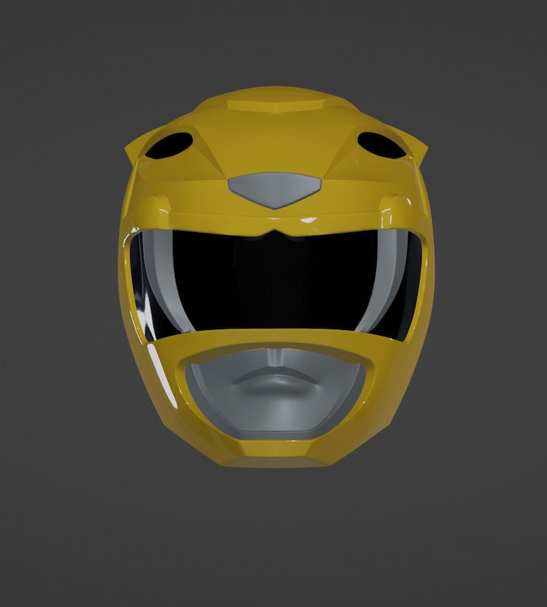MMPR Yellow Ranger Helmet 3D STL File. not Actual Helmet. - Etsy Australia