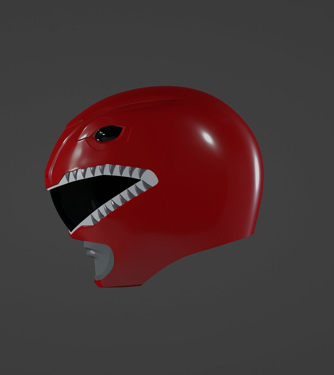 MMPR Red Ranger Helmet 3D STL Files. not Actual (Instant Download) - Etsy