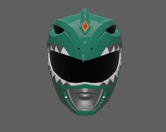 Green Ranger Cosplay Helmet - Etsy