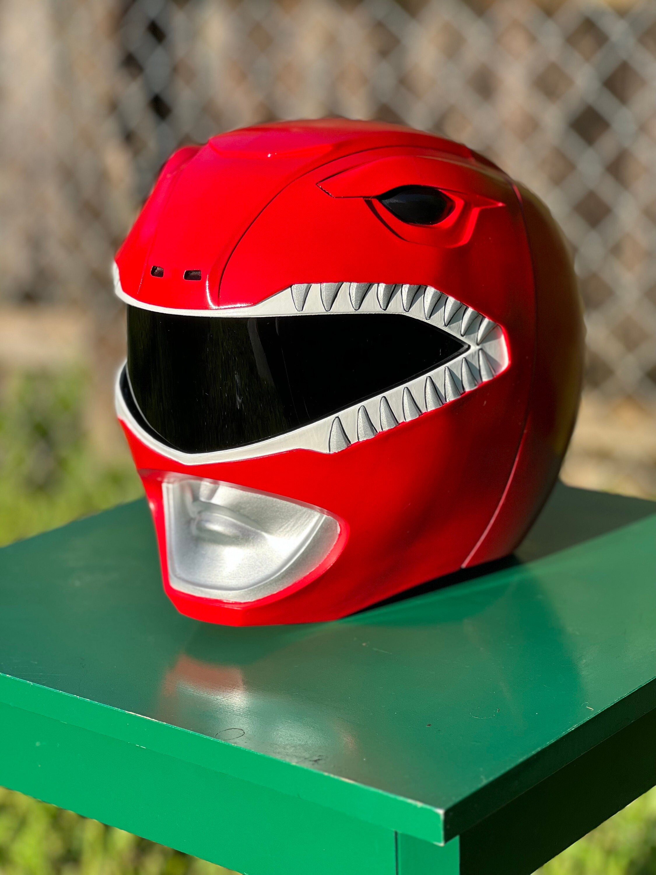 Mighty Morphin Power Rangers Red Ranger Helmet. 3D Printed. - Etsy