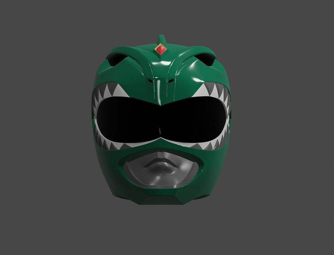 MMPR Green Ranger Helmet 3D STL File. not Actual Helmet. Read - Etsy Canada