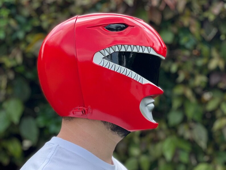 Mighty Morphin Power Rangers Red Ranger Helmet. 3D Printed. - Etsy