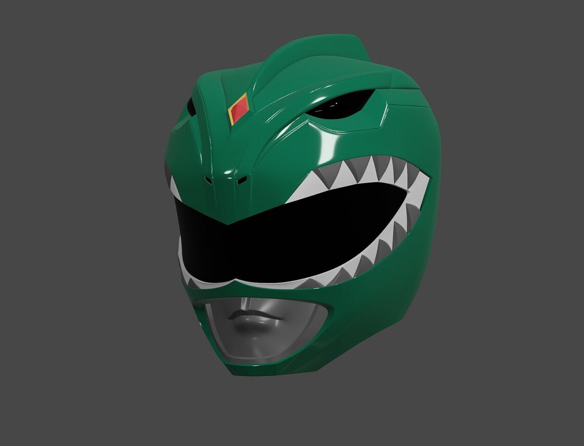 MMPR Green Ranger Helmet 3D STL File. not Actual Helmet. Read - Etsy Canada
