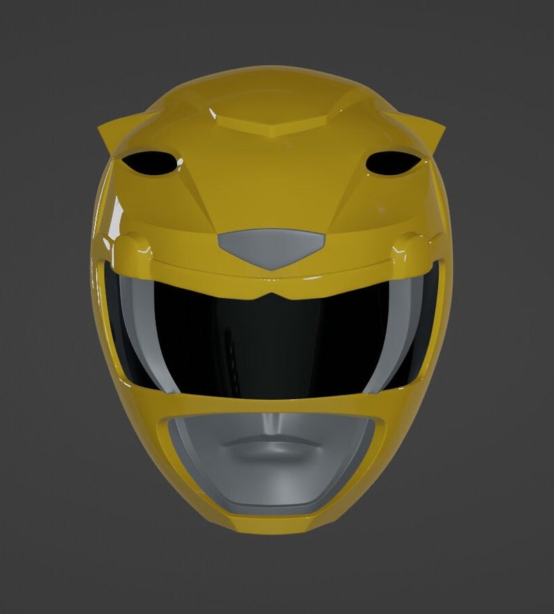 MMPR Yellow Ranger Helmet 3D STL File. not Actual Helmet. - Etsy Australia