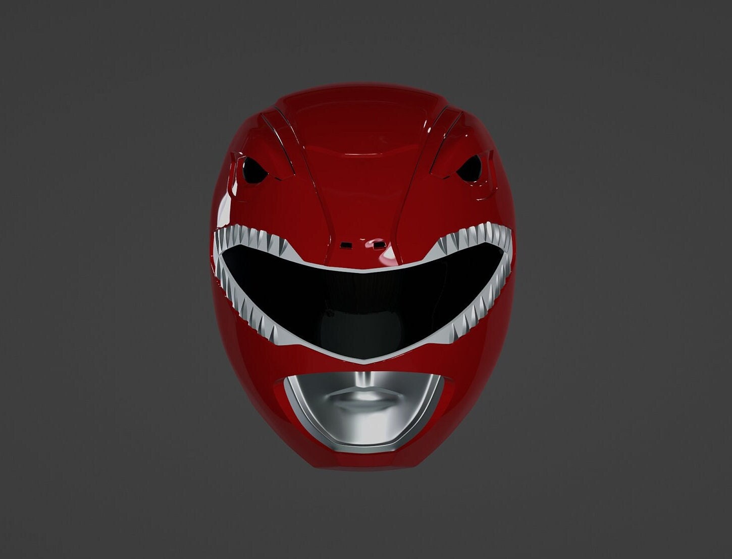 MMPR Red Ranger Helmet 3D STL Files. not Actual Helmet. Read ...