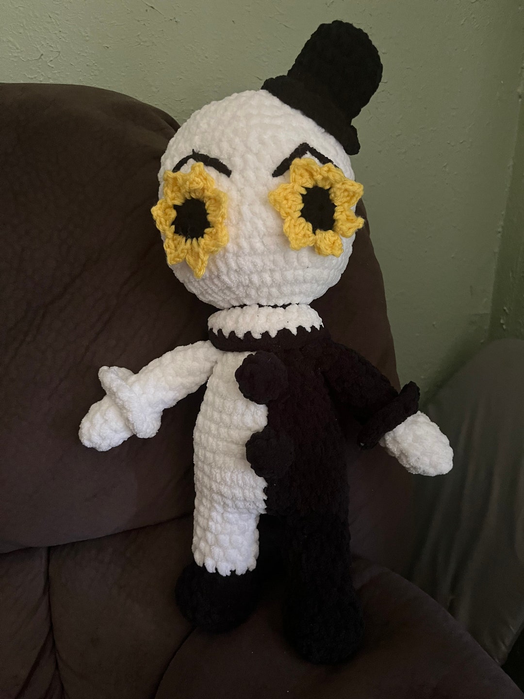 Crochet ART the Clown Medium Crochet ART Crochet Horror Doll Crochet ...