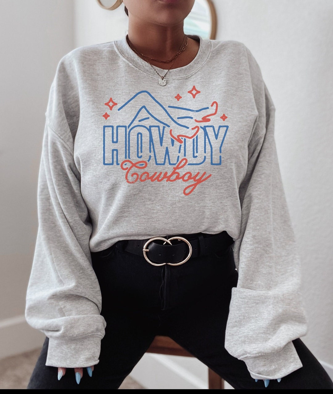 Howdy Sweatshirt, Howdy Cowboy Pullover, Trendy Western Wear, Country ...