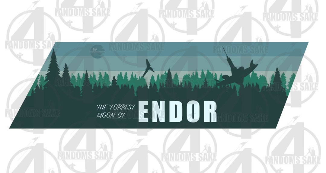 PNG SVG Files Endor the Forrest Moon Night: Star Wars Destination ...