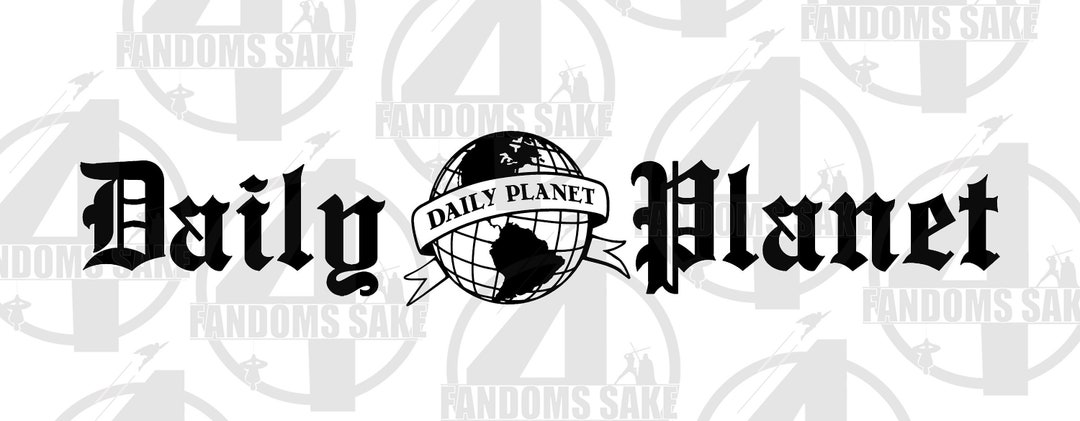 PNG SVG Files the Daily Planet Logo - Etsy