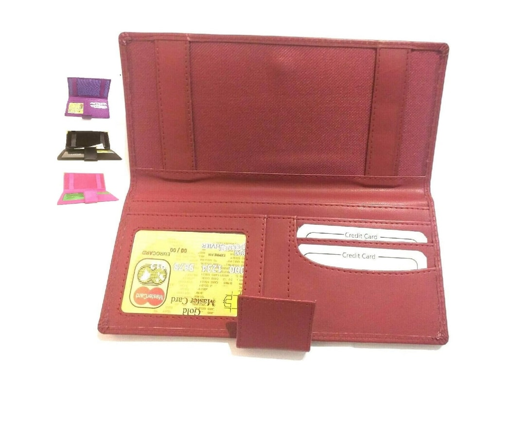 Handmade Looped Leather Cheque Book Holder /leather Cheque Book Cover ...