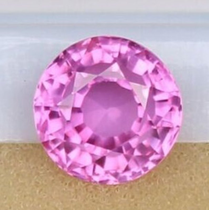 7.15 Ct Flawless Natural Certified Ceylon Baby Pink Sapphire Round Cut ...