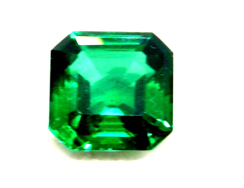 5.55ct Flawless Natural Certified Ceylon Spinal Green Spinel Asscher ...