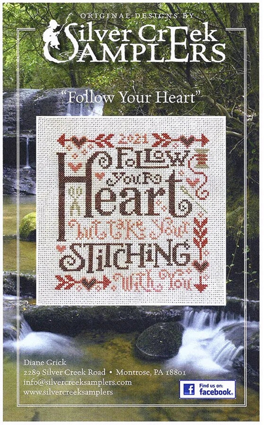 Follow Your Heart - Silver Creek Samplers - Cross Stitch Pattern - Etsy