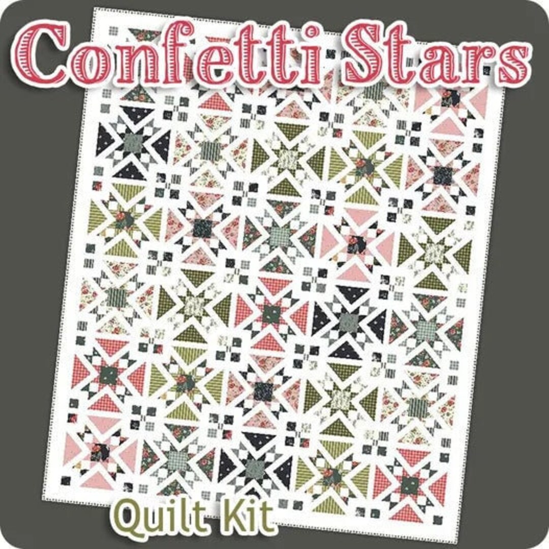 Confetti Stars Quilt Kit Featuring Bellissimo Gardens by My Mind's Eye ...