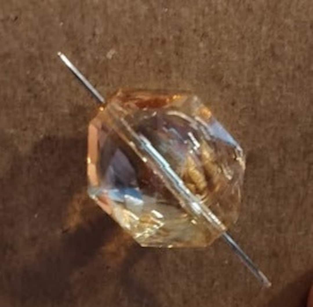 Needleminder- Gold Translucent Oval W/needle Hole - Etsy