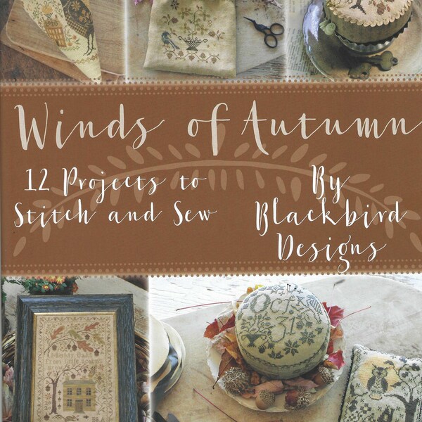 Winds of Autumn Blackbird Designs Cross Stitch Pattern - Etsy