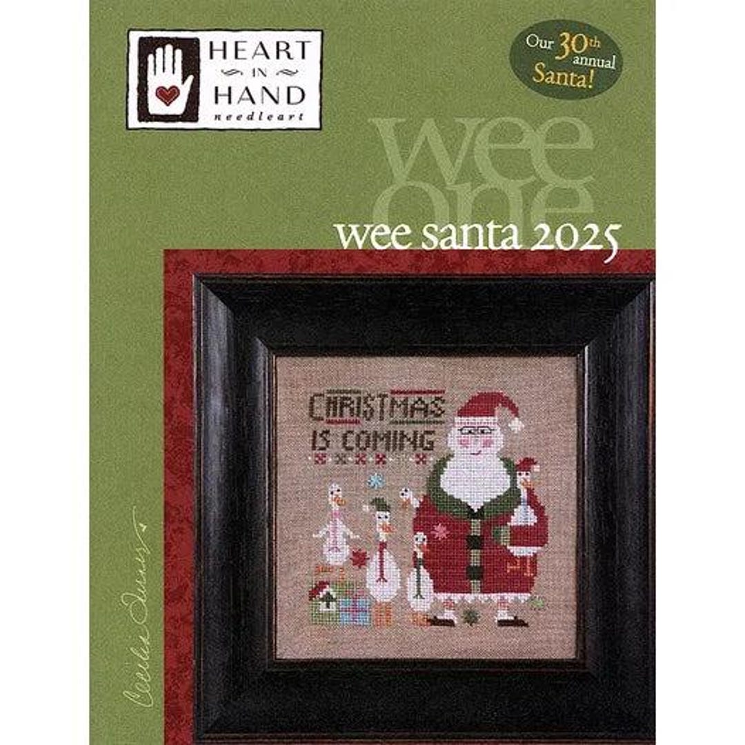 Wee Santa 2025 - Heart in Hand - Etsy