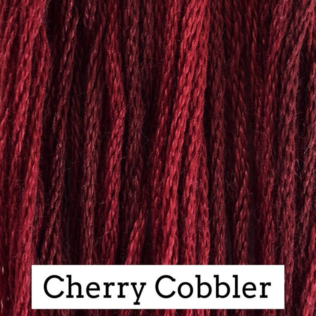 Cherry Cobbler by Classic Colorworks - 5 Yds, Hand-dyed, 6 Strand, 100% ...