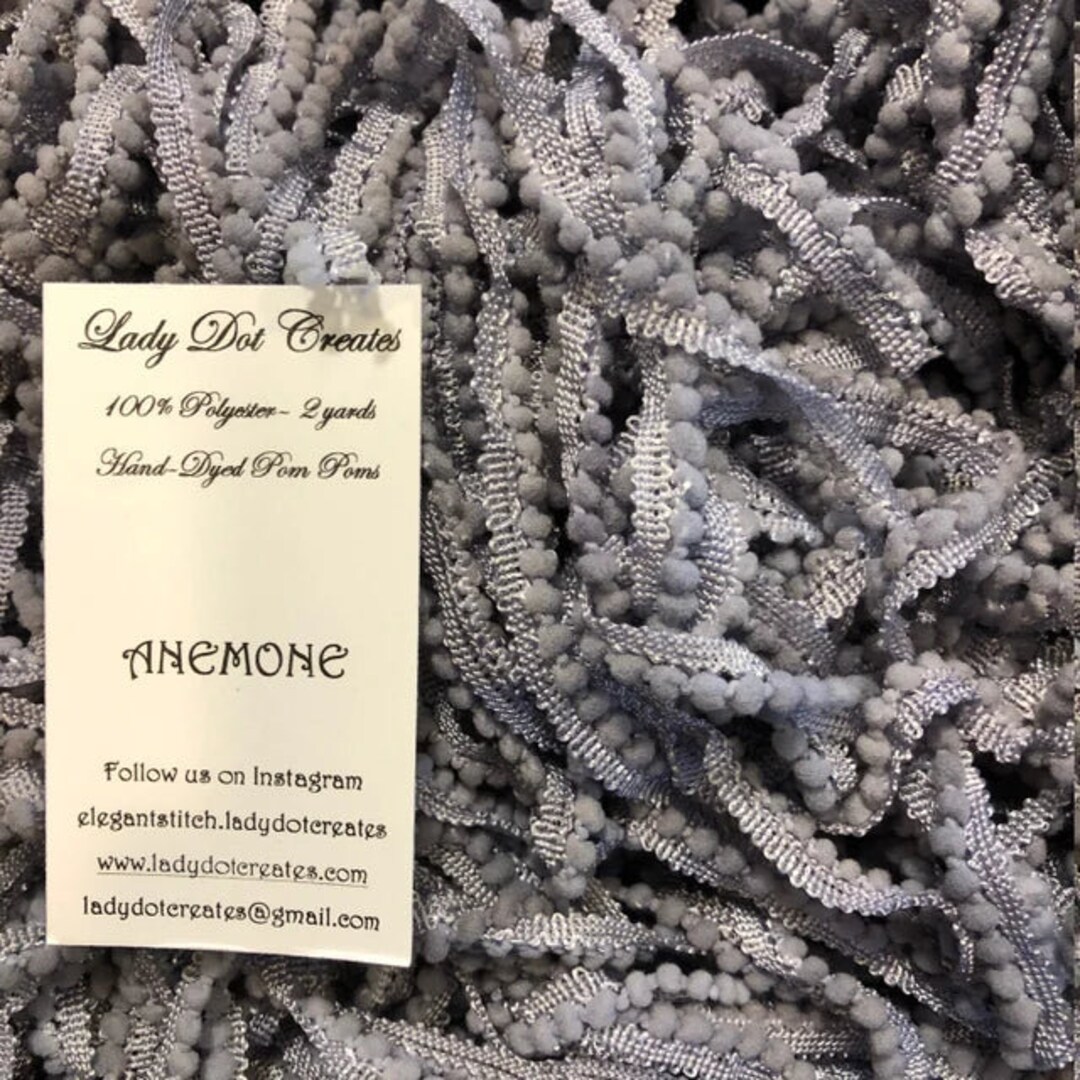 Mini Pom Poms Trim by Lady Dot Creates - Anemone - Etsy