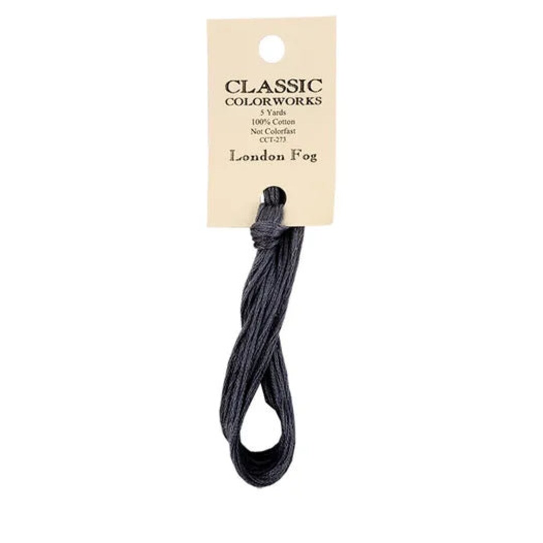 London Fog- Classic Colorworks - CCT-273- 5 Yds, Hand-dyed, 6 Strand ...