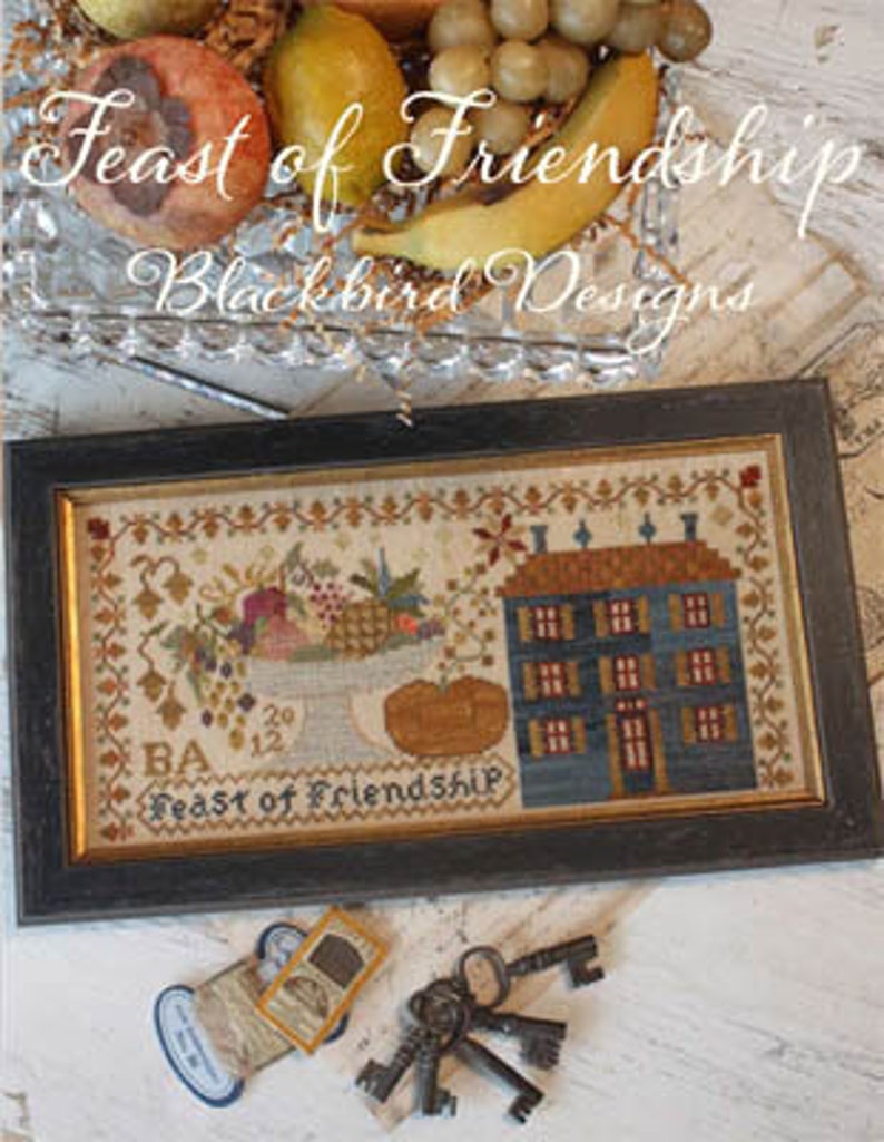 Feast of Friendship - Blackbird Designs - Cross Stitch Pattern - Etsy