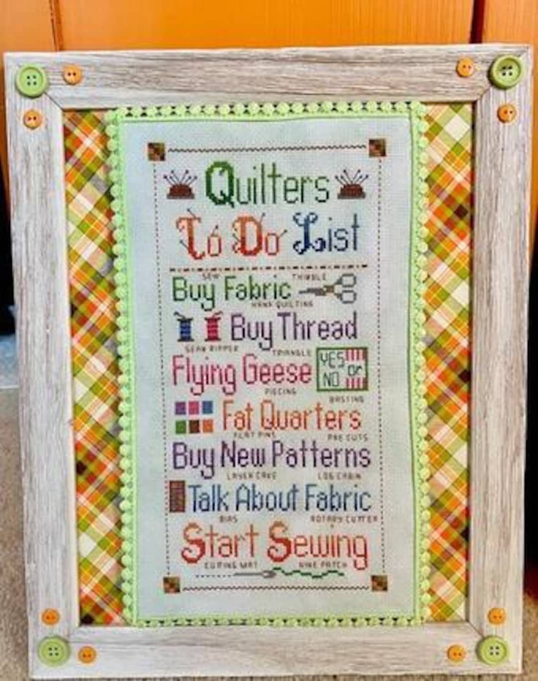 Quilter's to Do List - Pickle Barrel Designs - Etsy