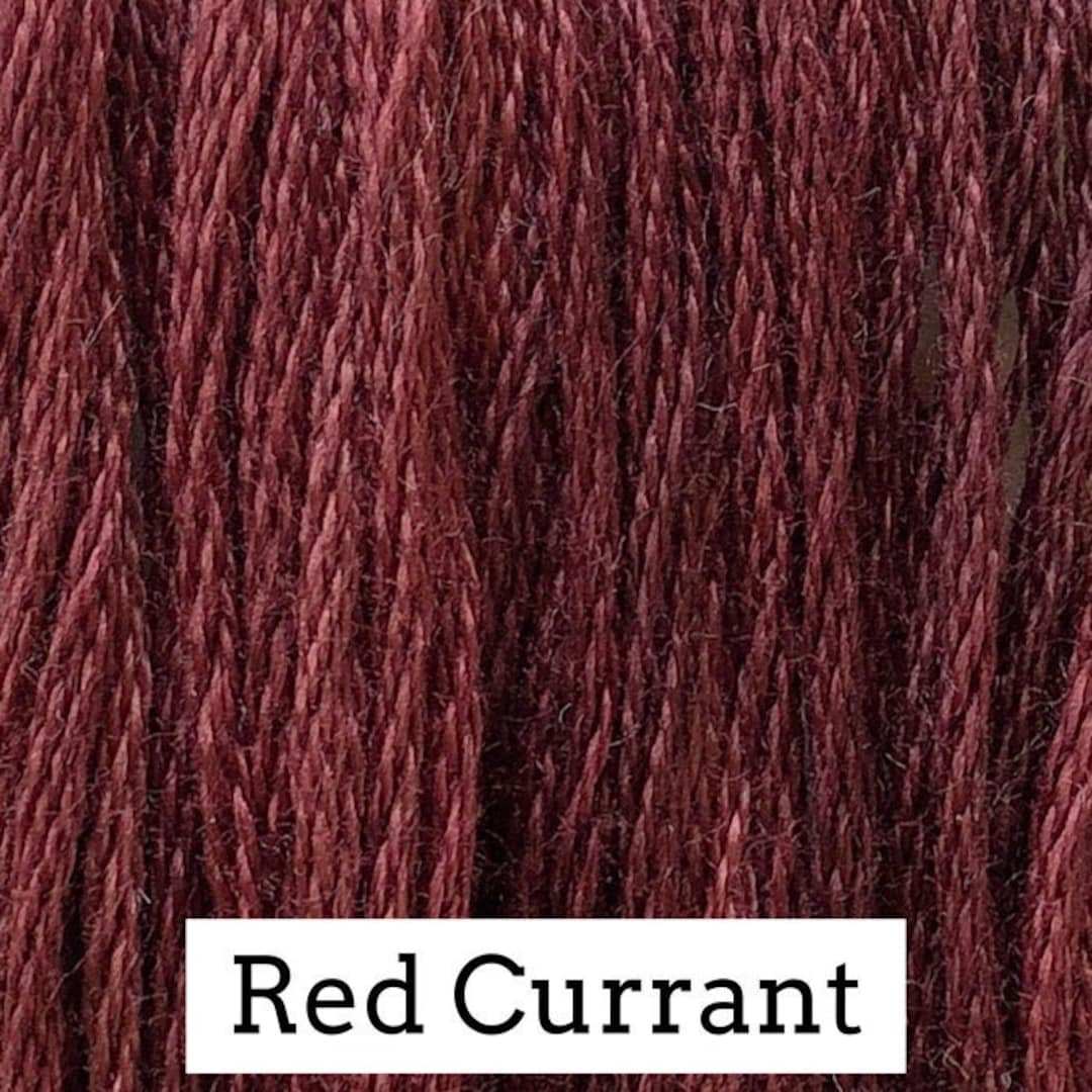 Red Currant by Classic Colorworks - 5 Yds, Hand-dyed, 6 Strand, 100% ...