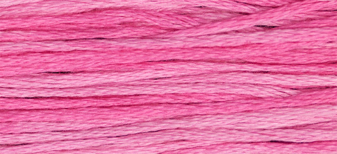Bubble Gum #2275a by Weeks Dye Works- 5 Yds Hand-dyed, 6 Strand 100% ...