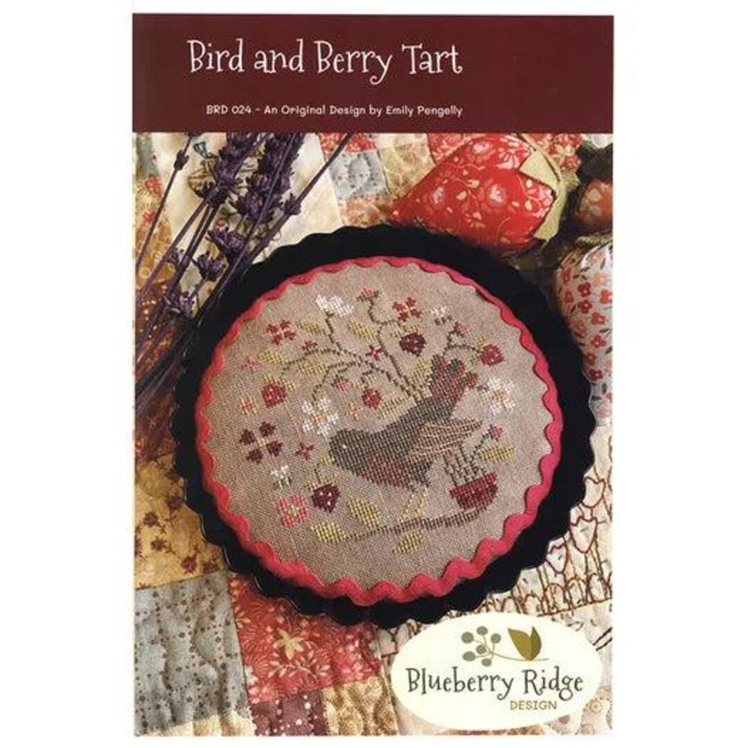 Bird and Berry Tart - Blueberry Ridge Designs - Etsy