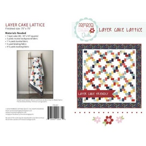 Layer Cake Lattice Quilt Pattern by Primrose Cottage Quilts - Etsy
