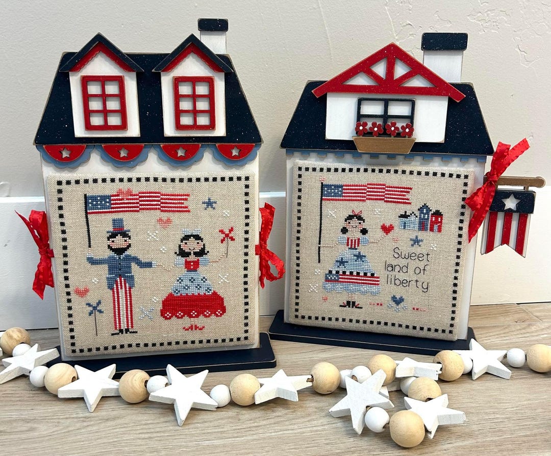 PRE-ORDER patriotic People by Emily Call Stitching - Etsy