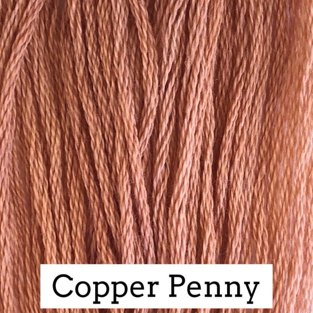 Copper Penny by Classic Colorworks - 5 Yds, Hand-dyed, 6 Strand, 100% ...