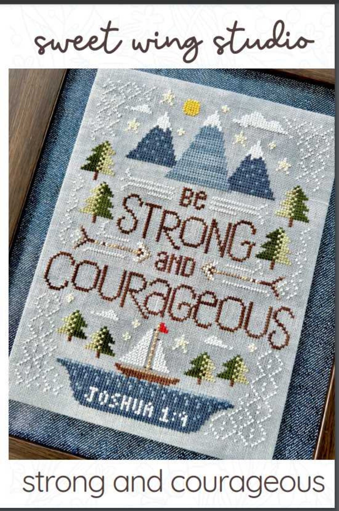 Strong and Courageous- Sweet Wing Studio-pdf - Etsy