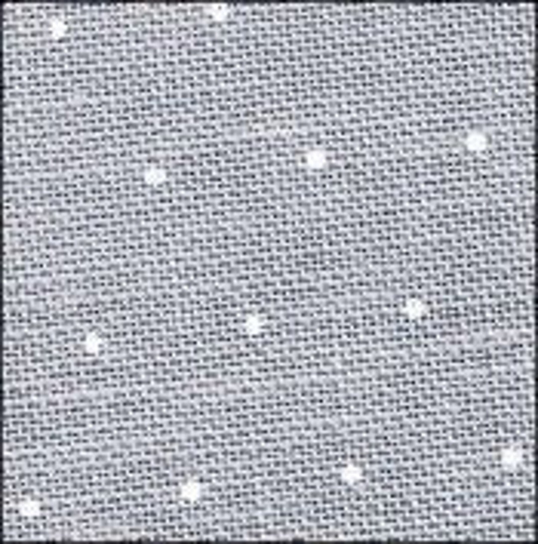 32ct Linen- Grey W/white Mini Dots - Etsy