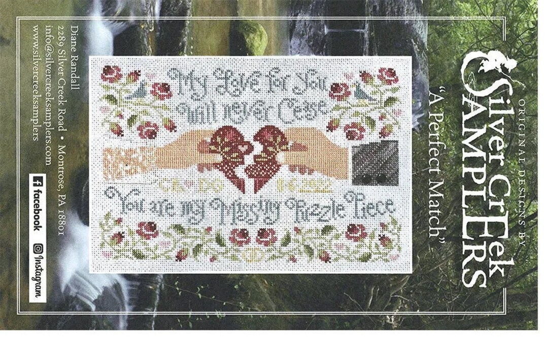 A Perfect Match - Silver Creek Samplers - Cross Stitch Pattern - Etsy