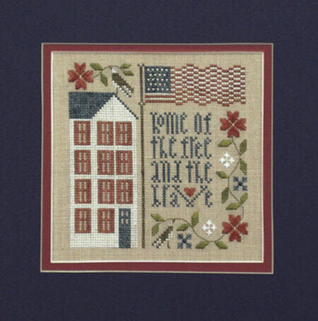 Free and Brave -the Drawn Thread - Etsy