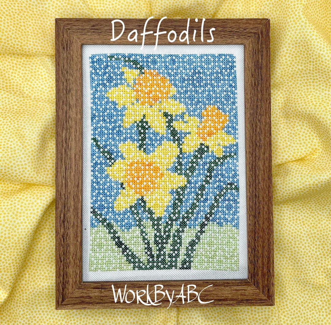 Daffodils Chart W/ Floss Pack (kit)- Works by ABC - Etsy