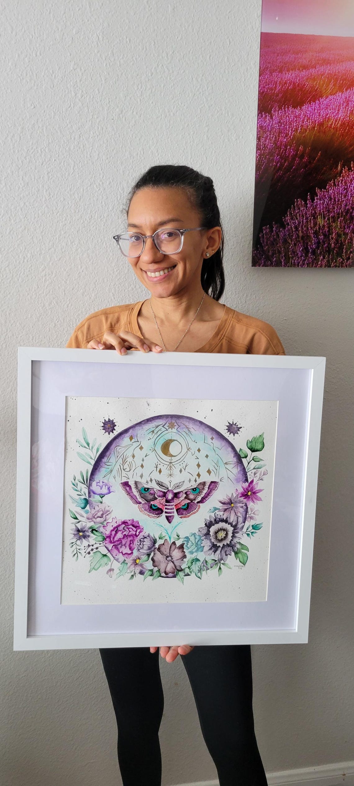 Blooming Moth Watercolor Original Art - Etsy