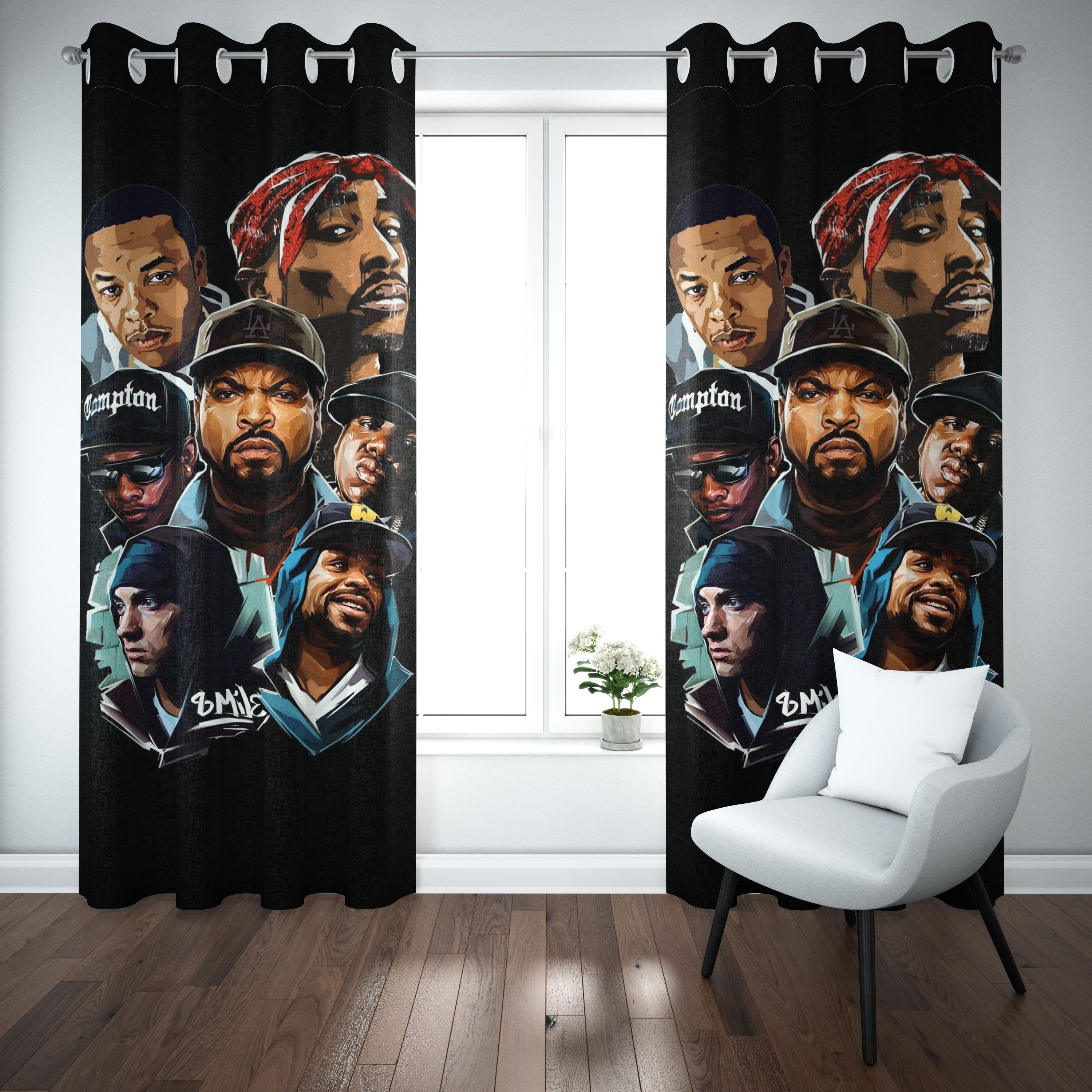 Rap Artist Curtain Hip Hop Hip Hop Decor Music Room - Etsy