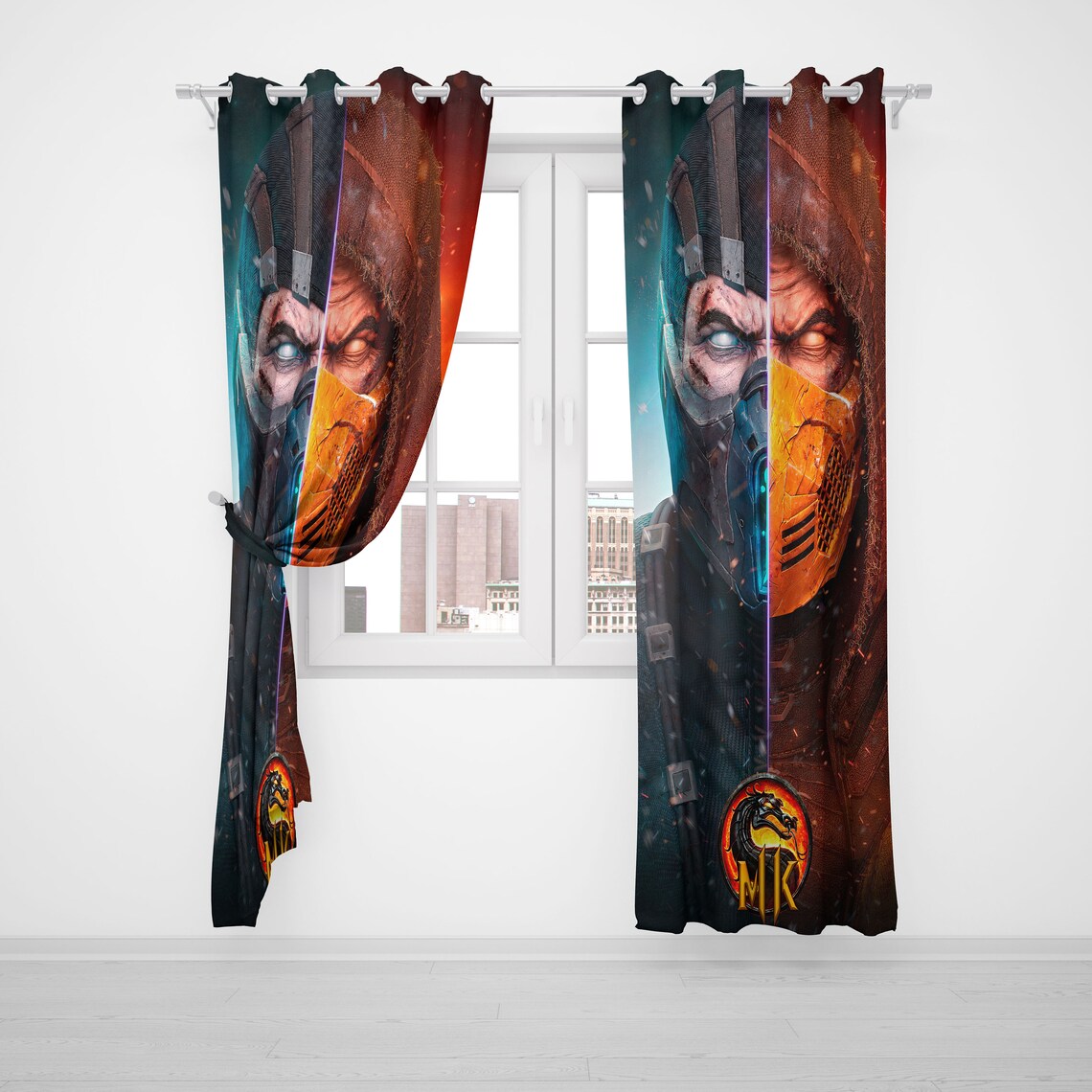 Classic Video Game Curtain, Street Fighter Curtain, Arcade Curtain ...
