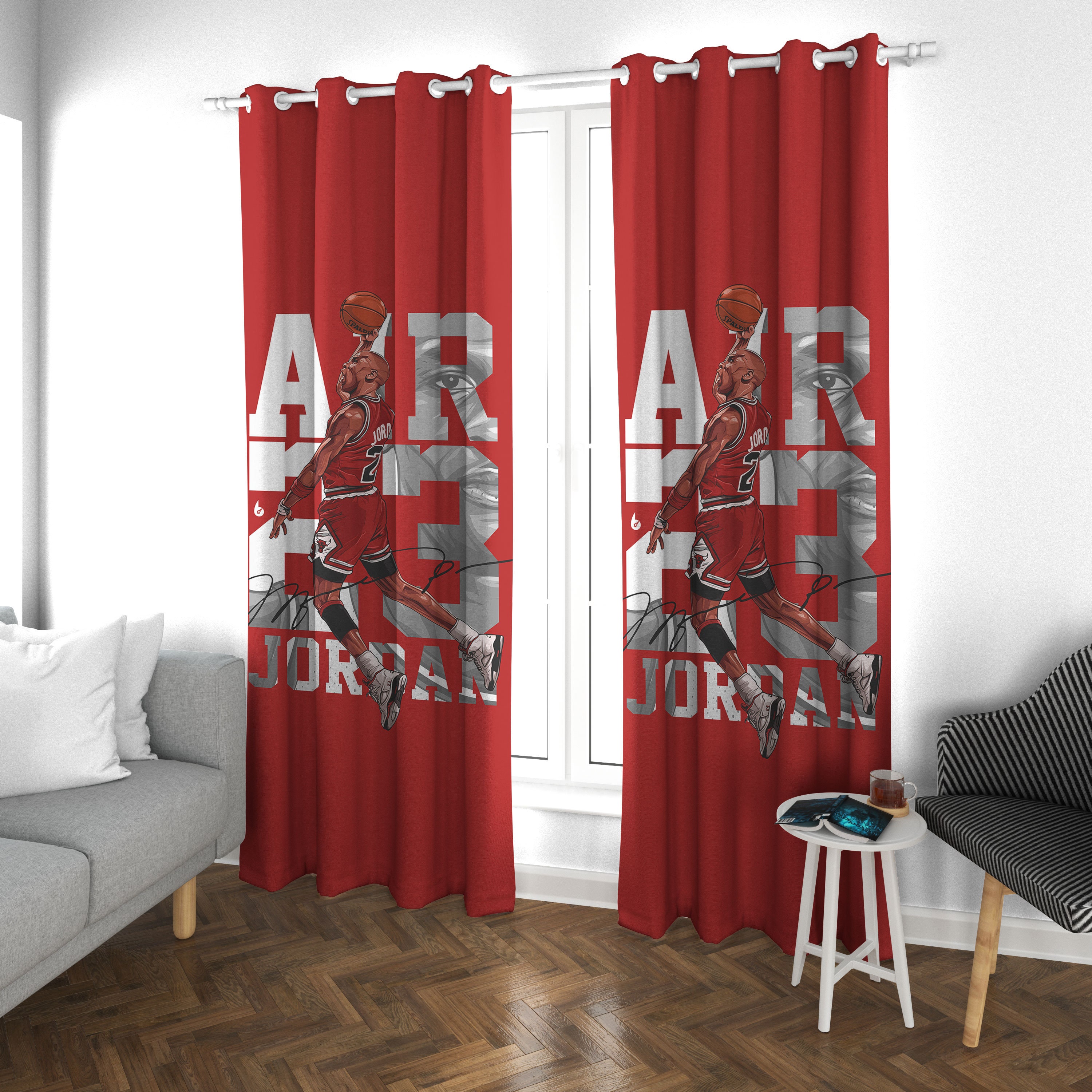 Jordan Curtain, Hypebeast Curtain, Sneaker Room Decor, Gift For, Living ...