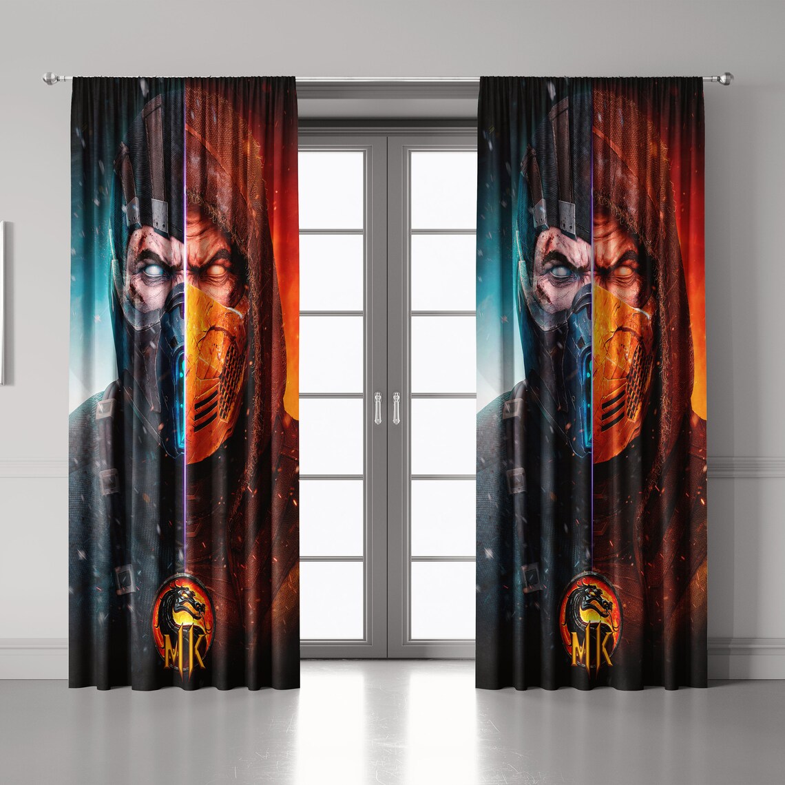 Classic Video Game Curtain, Street Fighter Curtain, Arcade Curtain ...