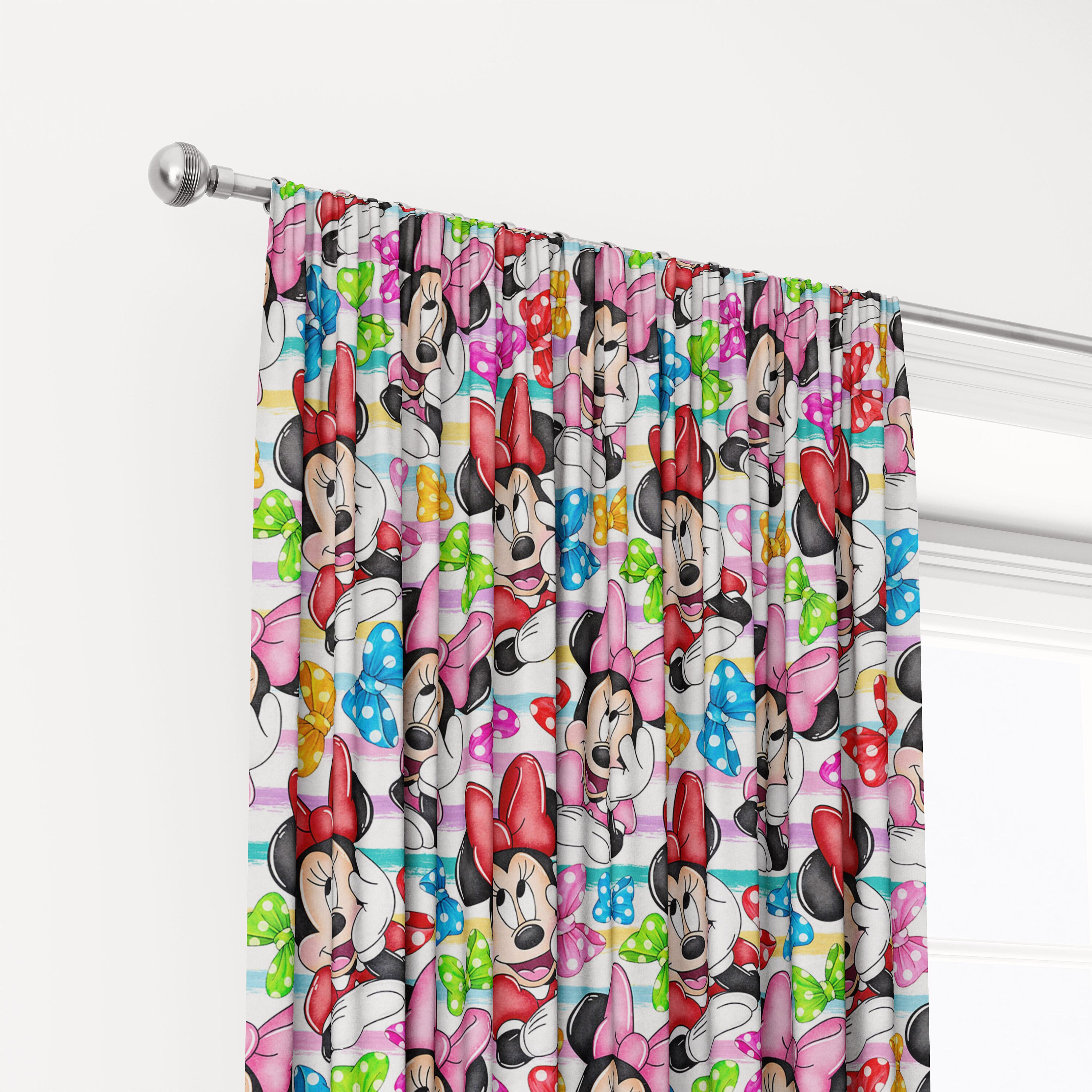 Minnie Mouse Colorful Desing Nursery Kids Curtain Panels - Etsy