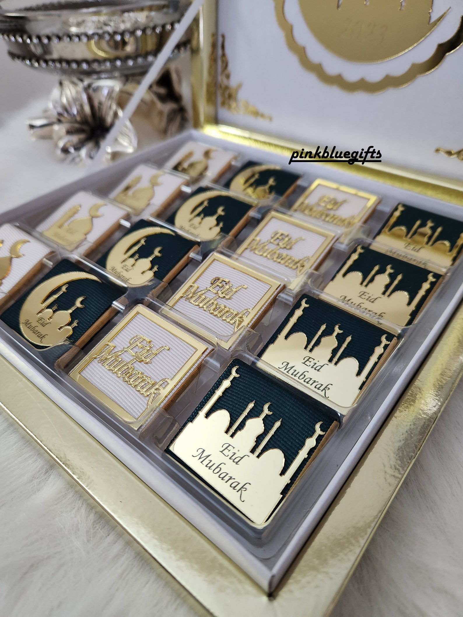 Eid Mubarak, Ramadan Blessed Chocolate Box, Eid Mubarak Gift Chocolate Box, Ramadan Kareem ...