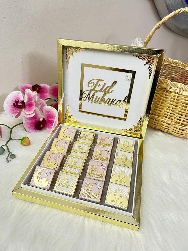 Eid Mubarak, Ramadan Blessed Chocolate Box, Eid Mubarak Gift Chocolate ...