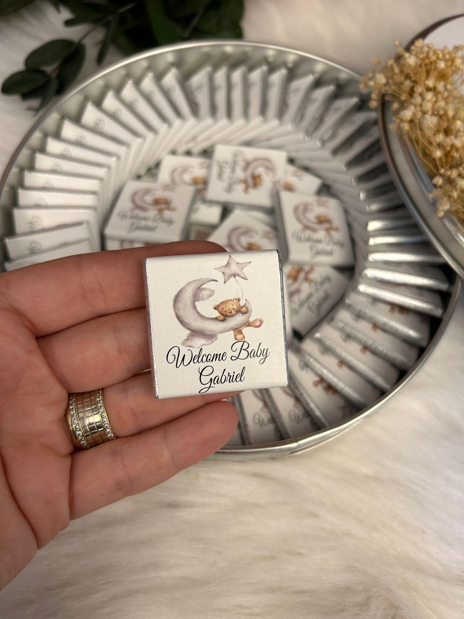 Custom Baby Chocolates, Baby Party Chocolates, Baby Boy Chocolates ...