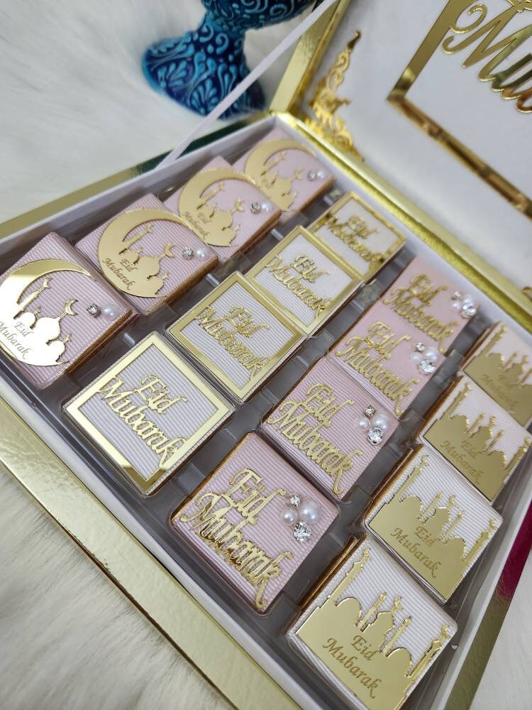 Eid Mubarak, Ramadan Blessed Chocolate Box, Eid Mubarak Gift Chocolate ...