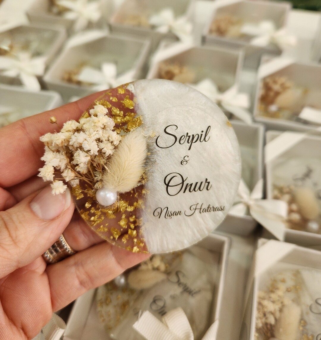 Epoxy Resin Magnet Favors: Islamic Wedding, Bridal Shower, Baby Shower ...